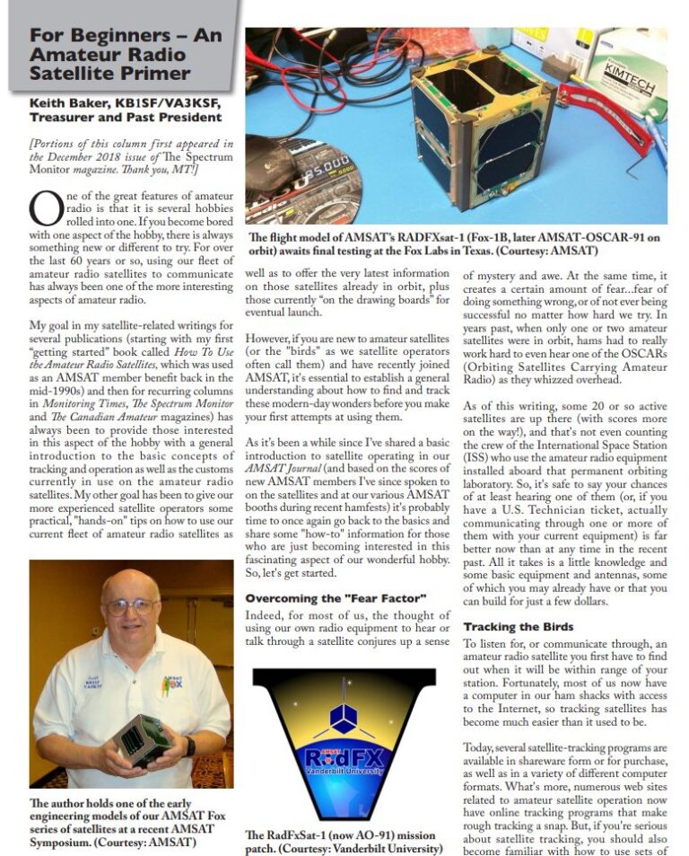 Free Getting Started compendium from AMSAT-NA – AMSAT-SM – Official ...