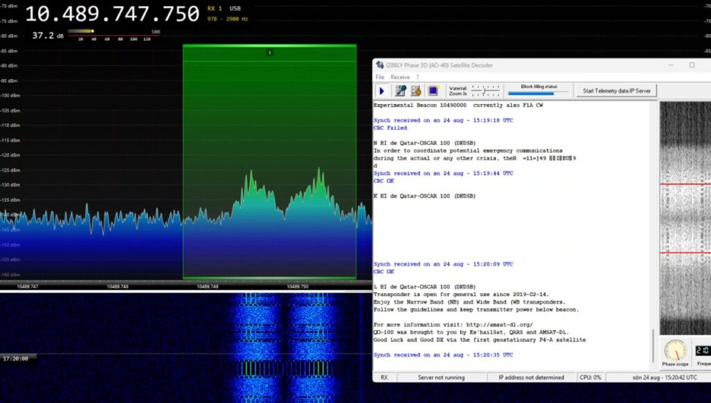 Decode QO-100 PSK beacon – AMSAT-SM – Official Website of AMSAT-SM Sweden